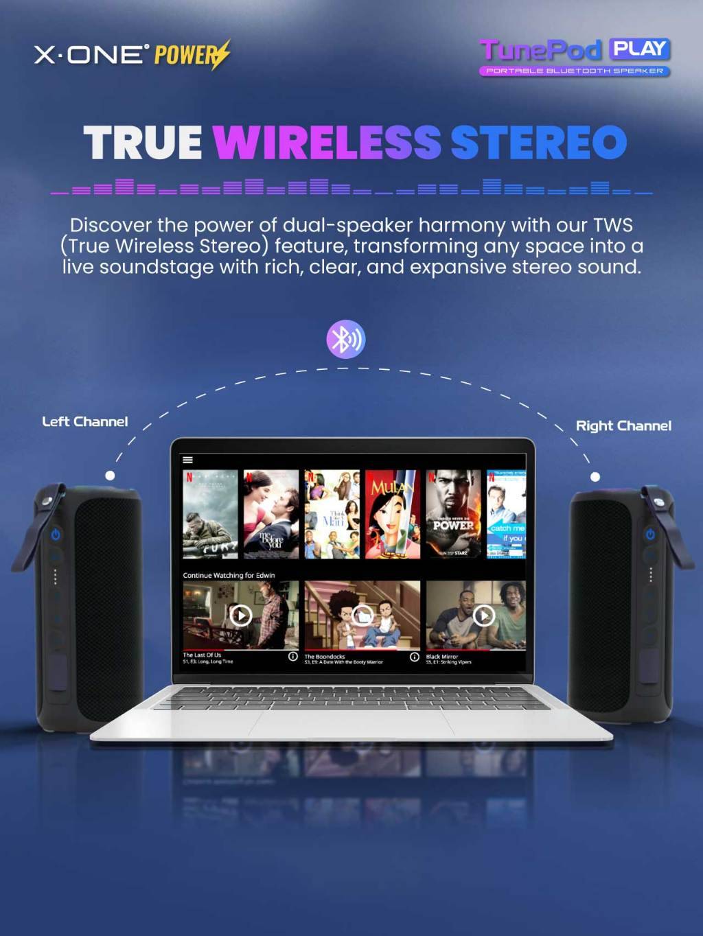 X.One Tunepod Play 360° Stereo Immersive Sound Speaker | X-One ...